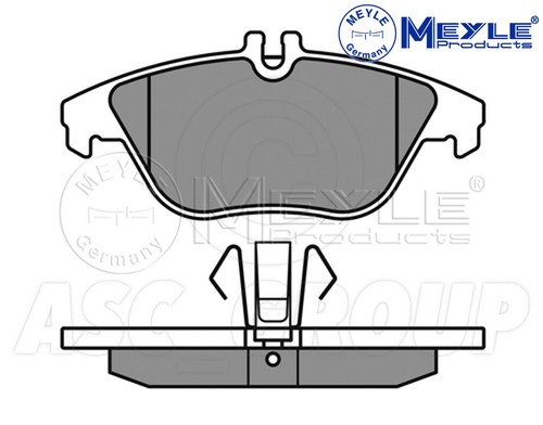 Meyle Brake Pad Set, Rear Axle With anti-squeak plate 025 242 5317 | eBay