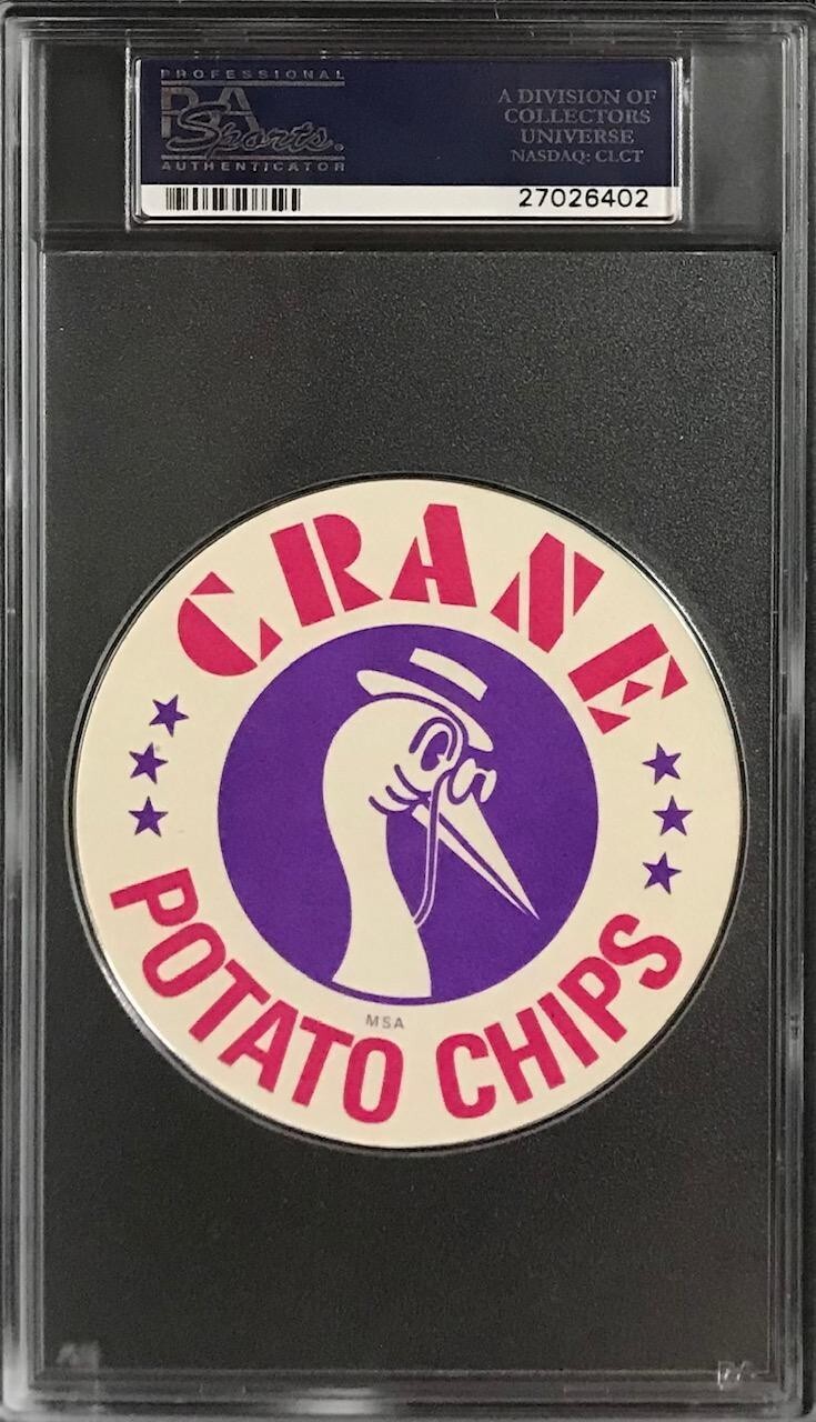 1976 CRANE Bill Madlock POTATO CHIPS DISCS PSA 10 Gem Mint Chicago Cubs ...