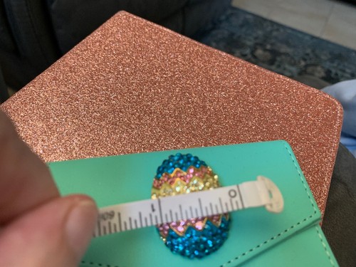 SPARKLING COLORED SPRING EASTER EGG PIN MADE WITH PINK BLUE & YELLOW ...