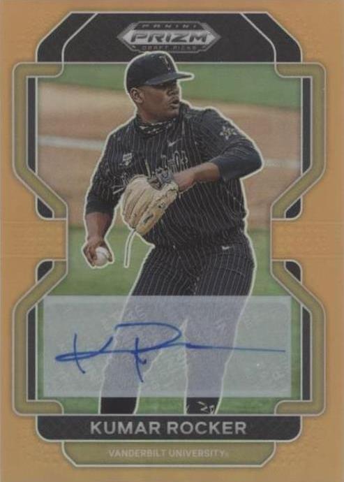 2022 Panini Prizm Draft Picks - Kumar Rocker #PDP3 Neon Orange Prizm ...