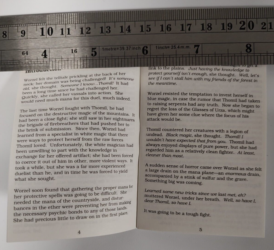 MAGIC THE GATHERING MTG EMPTY ALPHA STARTER DECK BOX WITH RULEBOOK NM U ...