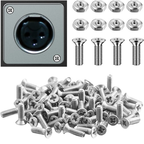 50 Pieces D Series Panel Screws And Nut Kit Panel Mount Connector M25 X ...