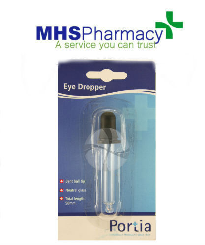 Eye Dropper Glass Portia Eyes, Ears, Homeopathic etc Straight Tip ...