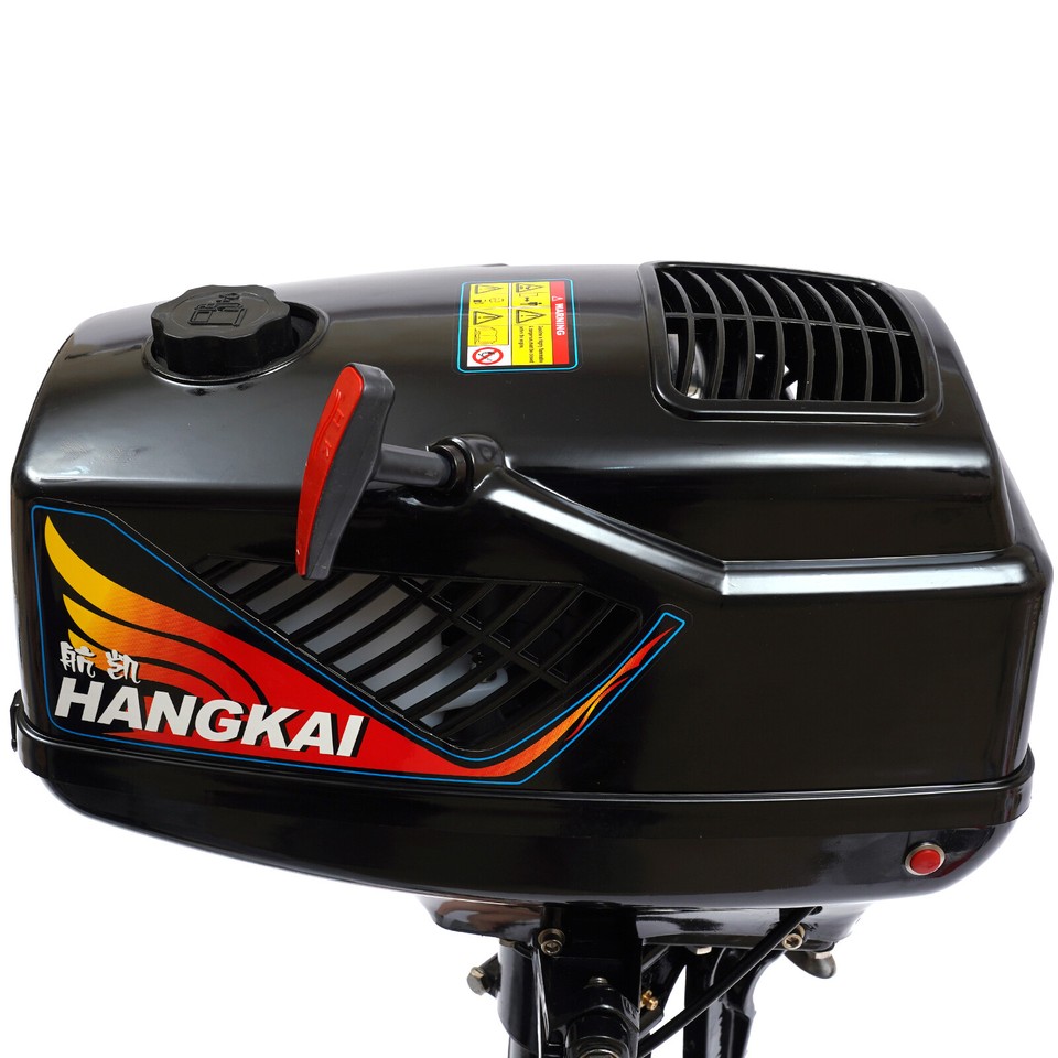 2 Stroke 3.6HP Heavy Duty Outboard Motor Boat Engine w/ CDI Water ...