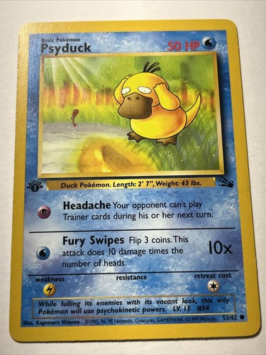 Psyduck Fossil Set 53/62 1st Edition | eBay