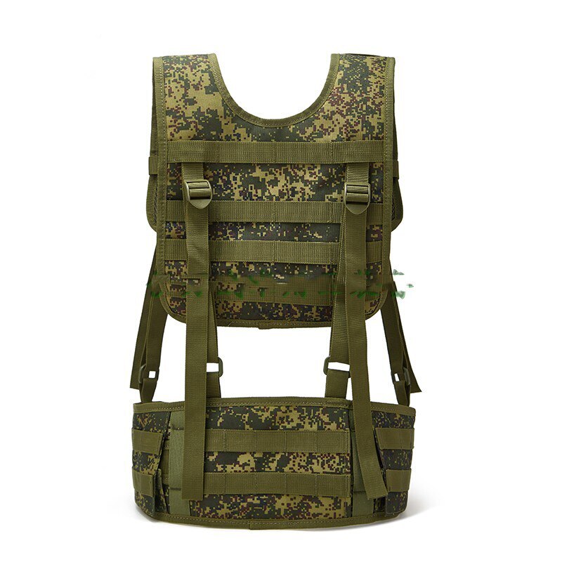EMR Chest Rig Tactical Molle Vest Belt Padded Suspender Strap Suspender ...