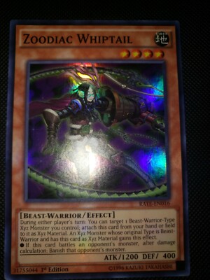 Zoodiac Whiptail RATE-EN016 Super Rare Yu-Gi-Oh Card English 1st ...