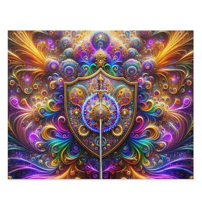 Puzzle 500-Piece Psychedelic Heraldry: Shield of Eyes | eBay