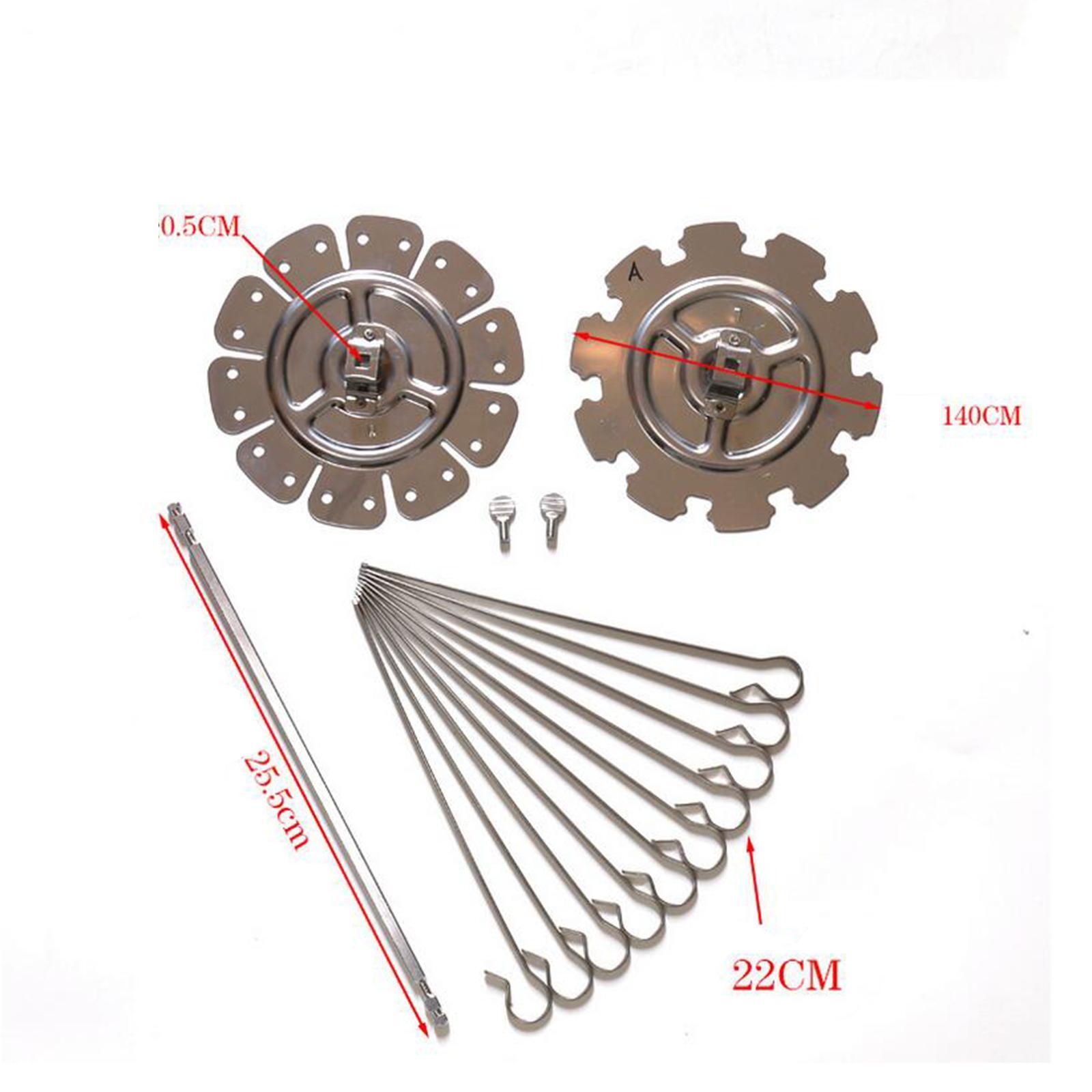 Rotisserie Kebab Skewer Set Multipurpose for French Fries Kebab ...