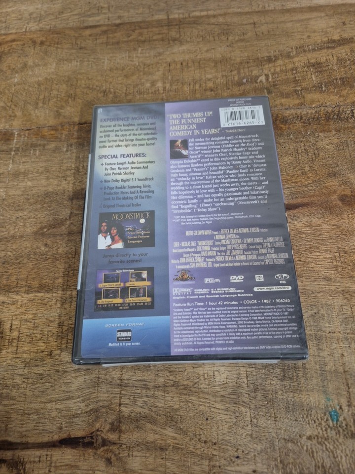 MOONSTRUCK - Cher Nicolas Cage DVD NEW/SEALED 27616626523| eBay