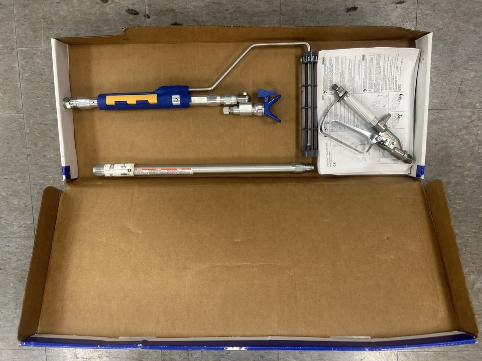 Graco 9" JetRoller Kit Fixed Extension Clean Shut Off Valve In-Line Gun ...