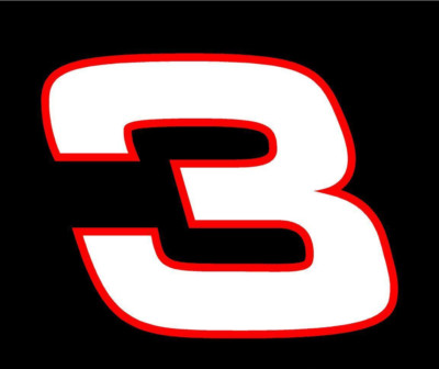 Dale Earnhardt Sr. #3 Decal 24" Vinyl Decal Sticker Car Racing Nascar ...