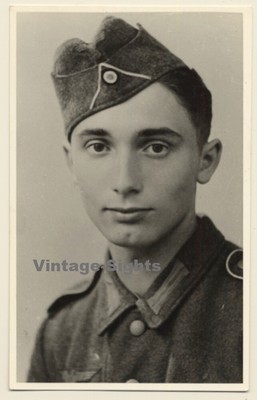 WW2: Handsome Young German Soldier In Uniform *5 (Vintage RPPC 1930s ...