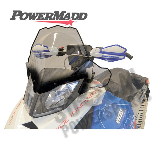 Powermadd Cobra Windshield-17.5in.-Clear with Black Fade for 2011-2015 ...