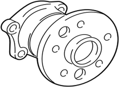 42410-33040 Toyota Hub & bearing assy, rear axle, rh 4241033040, New ...