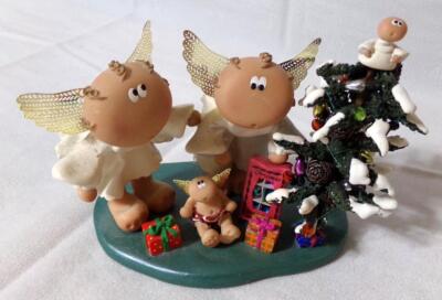Kirks Kritters Angel Cheeks Christmas Tree Figure | eBay