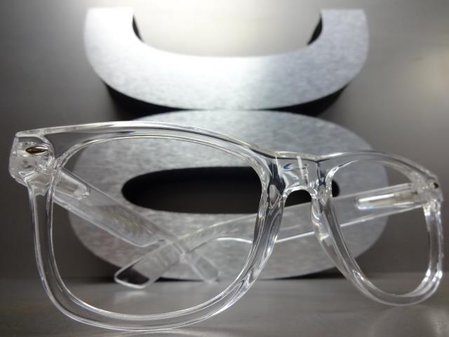 CLASSIC VINTAGE Style Lensless No Lens EYE GLASSES Clear Transparent ...