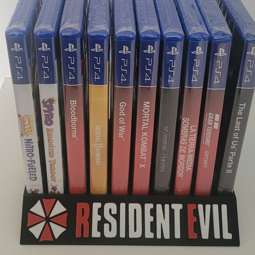 Display 10 resident evil games ps2, ps4, ps5 xbox 360, xbox, gc, wii ...