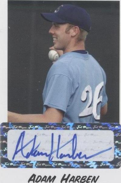 2004 Just Minors Just Rookies - Adam Harben #33 Autographs (AU, RC) for ...