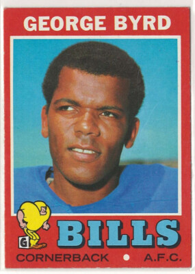 1971 Topps Football #58 George Butch Byrd Buffalo Bills | eBay
