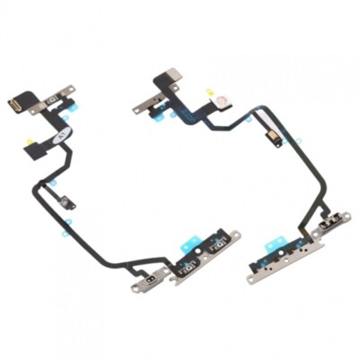Compatible Power Button Flex Cable For iPhone XR Microphone Mute Flash ...