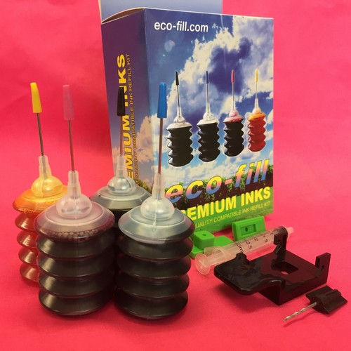 ECO-FILL INK Jet Cartridge REFILL KIT HP DESKJET 2600 2620 2630 2632 ...
