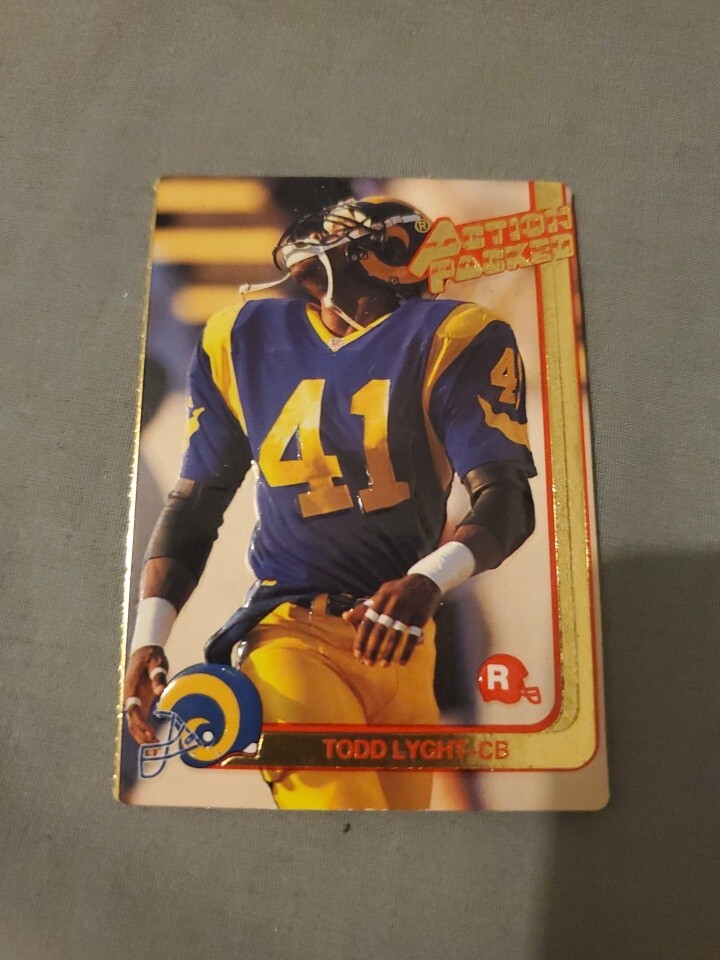 1991 Action Packed Rookie Update #36 Todd Lyght Los Angeles Rams RC | eBay