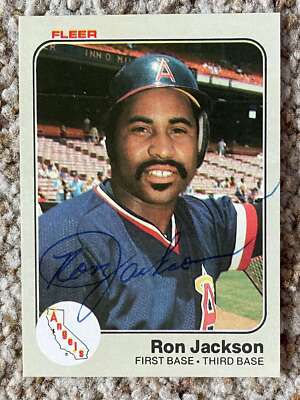 Ron Jackson signed 1983 Fleer - Angels | eBay