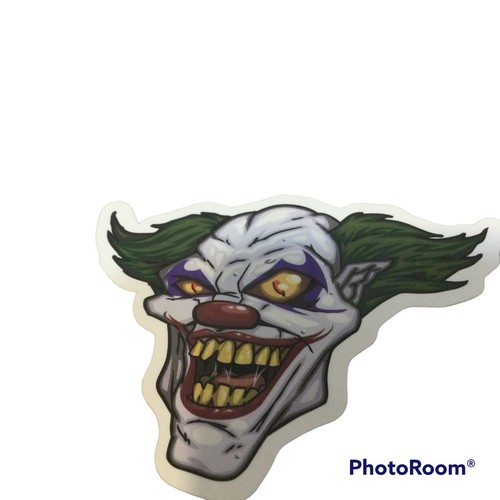 Evil Clown Horror Scary Bumper Sticker Vinyl Decal LabTop | eBay