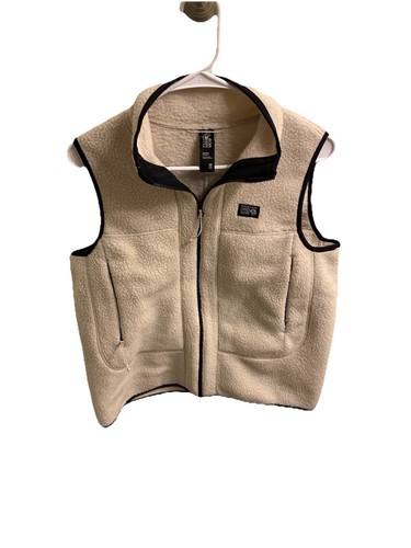 Mountain hardware hicamp fleece vest women’s size medium Ivory full zip | eBay