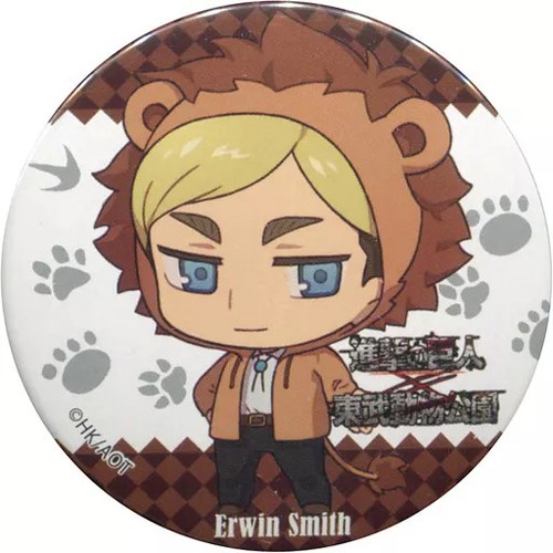 Badge Pins Character Erwin Smith Attack On Titan Tobu Zoo Trading Can ...