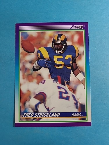 Fred Strickland 1990 Score Football Card # 497 J1918 | eBay