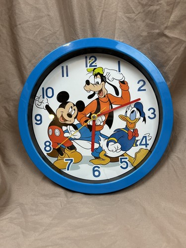 Accutime Watch Disney Decorative Child Wall Clock 10” Goofy Donald ...