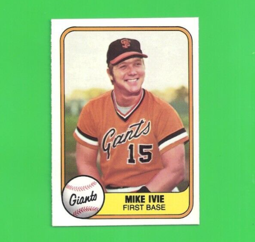 MLB 1981 Fleer MIKE IVIE #435 San Francisco Giants | eBay