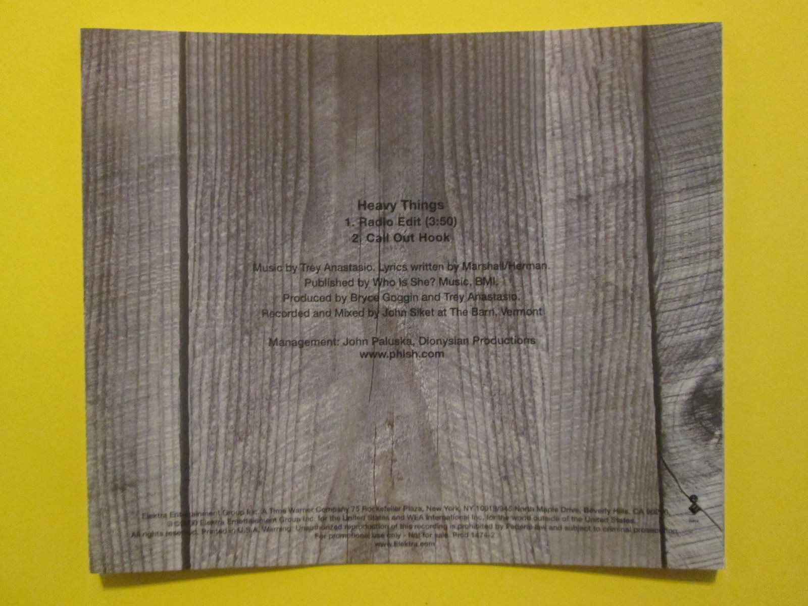 Phish Heavy Things Promo Single 2000 CD | eBay