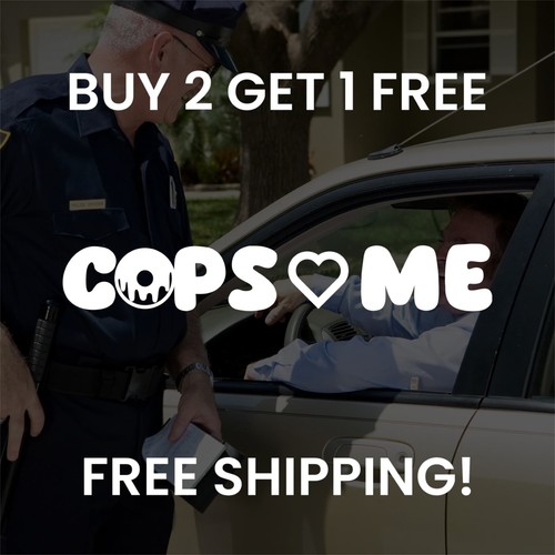 Cops love me vinyl decal sticker funny cop jdm eat sleep race drift | eBay
