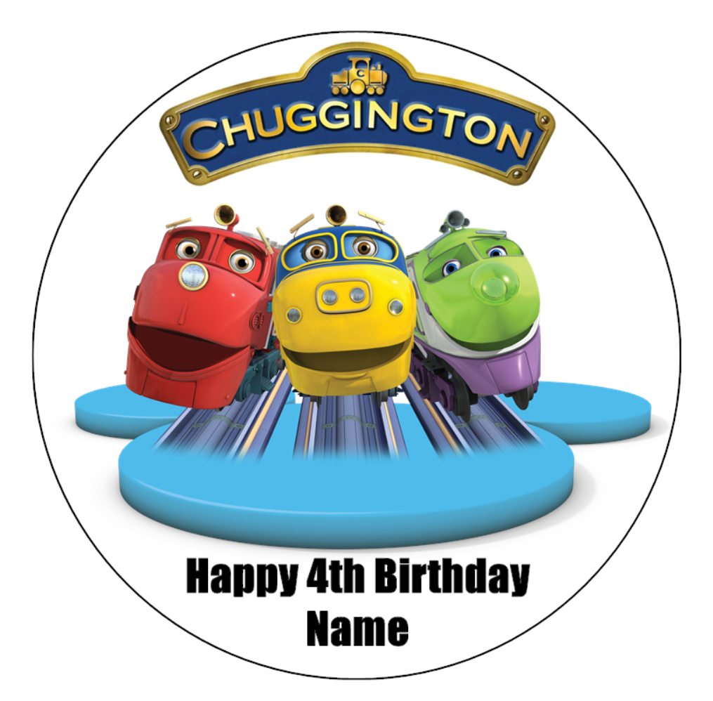 Chuggington Printable Birthday Cards For Boys Personalised Jungle 1st