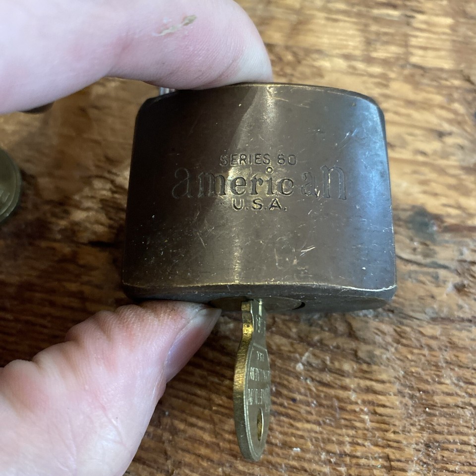 Vintage USA American Lock Co. Series 80 Hardened Padlock With 2 Keys | eBay
