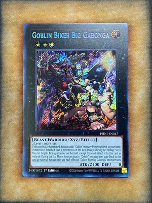 Yugioh Goblin Biker Big Gabonga PHNI-EN047 Secret Rare 1st Ed NM | eBay