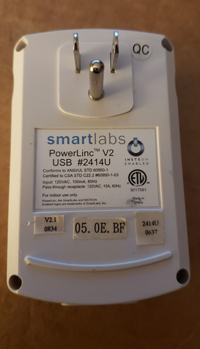 INSTEON PLM 2414U Device Not tested for parts (SCE # 56-A21) | eBay