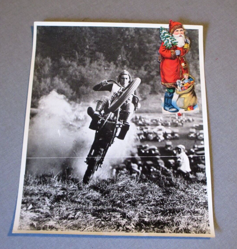 1935-MOTORCYCLE HILL CLIMBER-RIDER- PHOTOGRAPH-HOWELL, NY-HARLEY ...