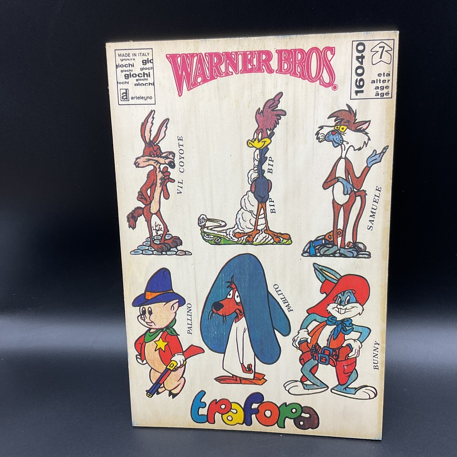 1970# Vintage HANNA & BARBERA WARNER BROS COLORFORMS PANELS WOOD ...