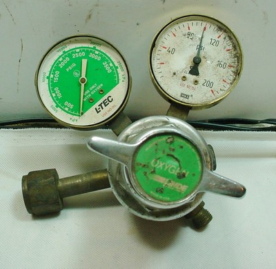 LINDE MODEL No. R-76-150-540, "TRIMLINE", 2-STAGE? OXYGEN REGULATOR | eBay