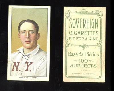 T206 Red Ames portrait ~~ GD condition ~~ Sovereign 150 back really ...
