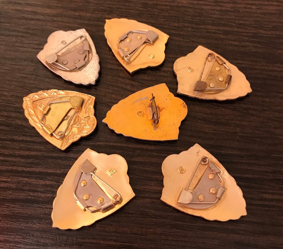 Set 7 Soviet soldier badge soldier's proficiency level two three soviet ...