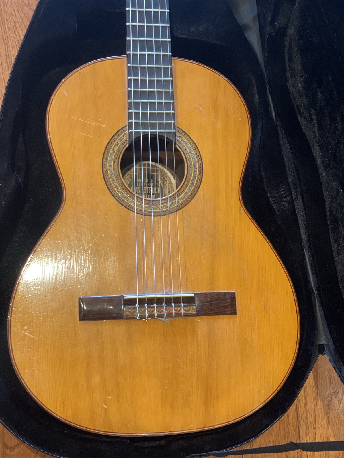 1957 Juan Estruch Barcelona / Spain Classical Guitar w/ Case Flamenco ...