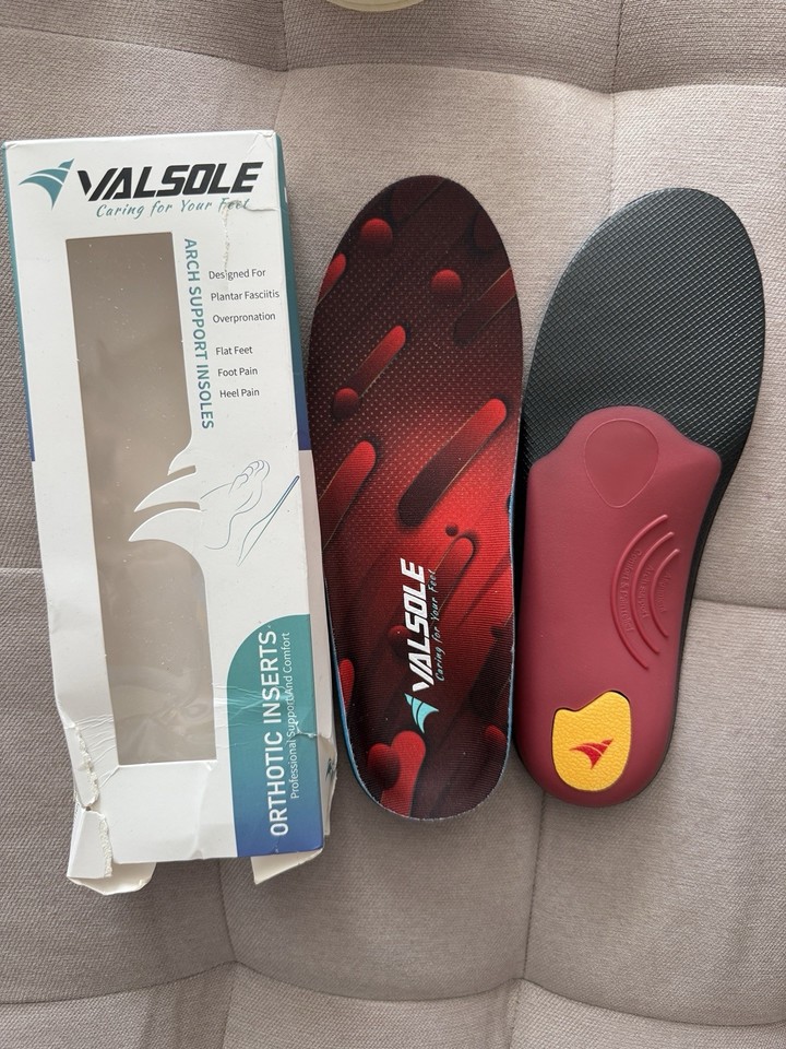 VALSOLE Heavy Duty Support Pain Relief Orthotics - 220+ lbs Plantar ...