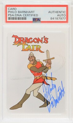 2019 Philo Barnhart Dragon's Lair Signed Animation Cell Trading Card ...