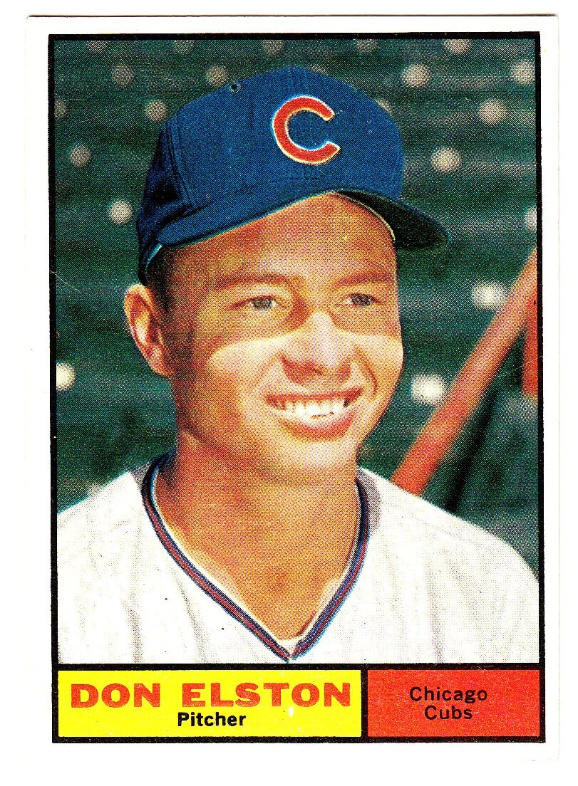 1961 TOPPS #169 DON ELSTON Chicago Cubs Baseball Card | eBay