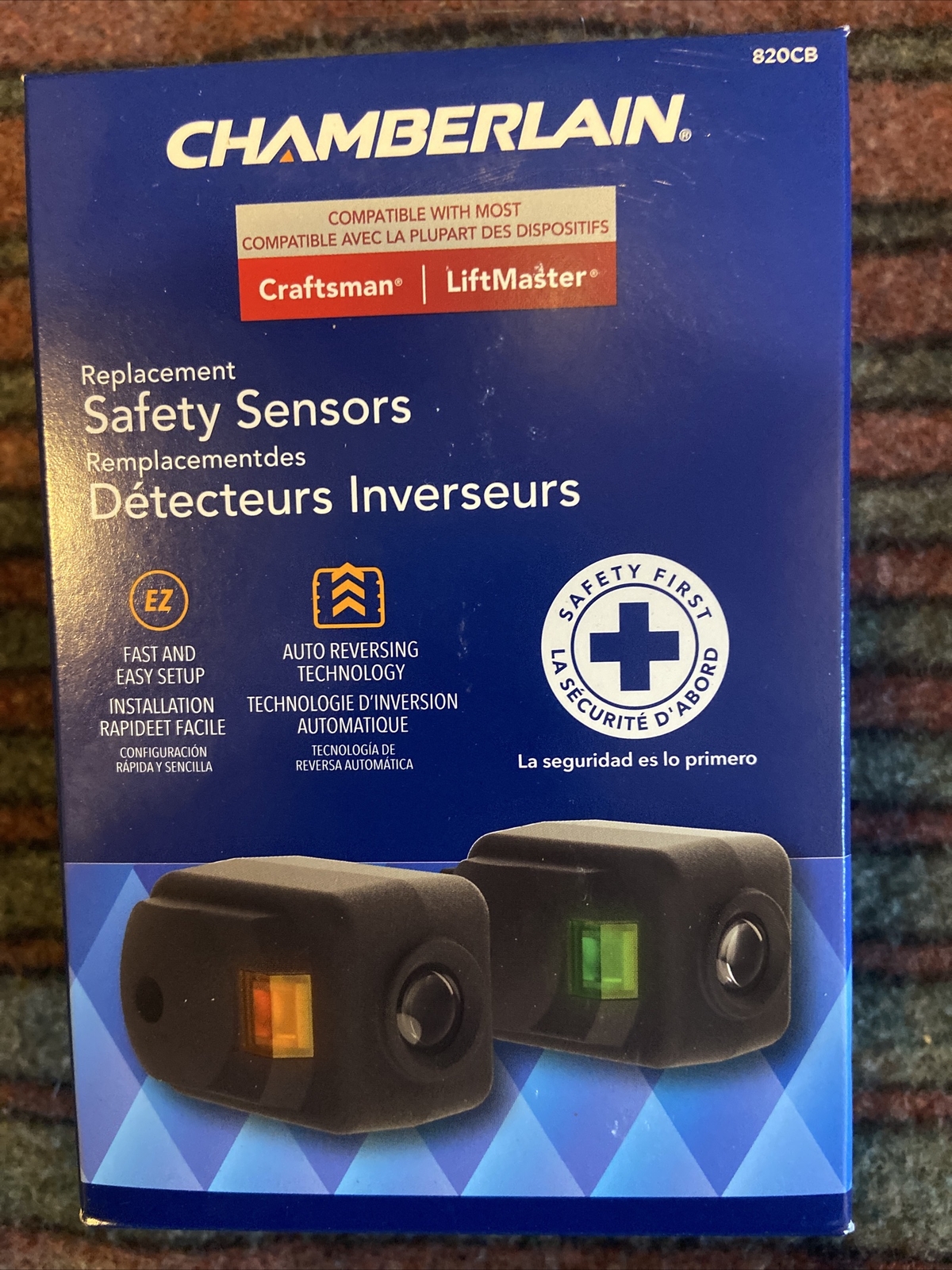 Chamberlain 820CB Garage Safety Sensors - Black for sale online | eBay